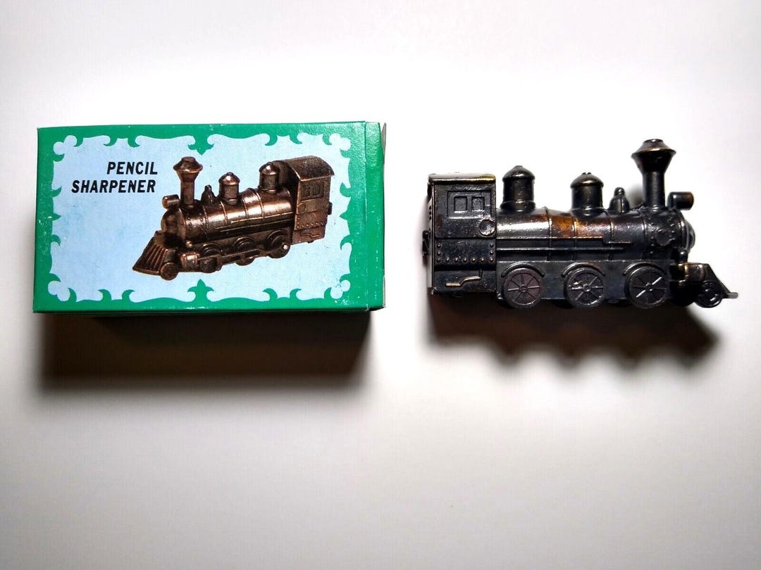 Die-cast Locomotive Train Railroad Pencil Sharpener in Original Box ...