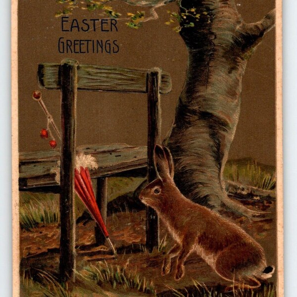 Rabbit Postcard - Etsy