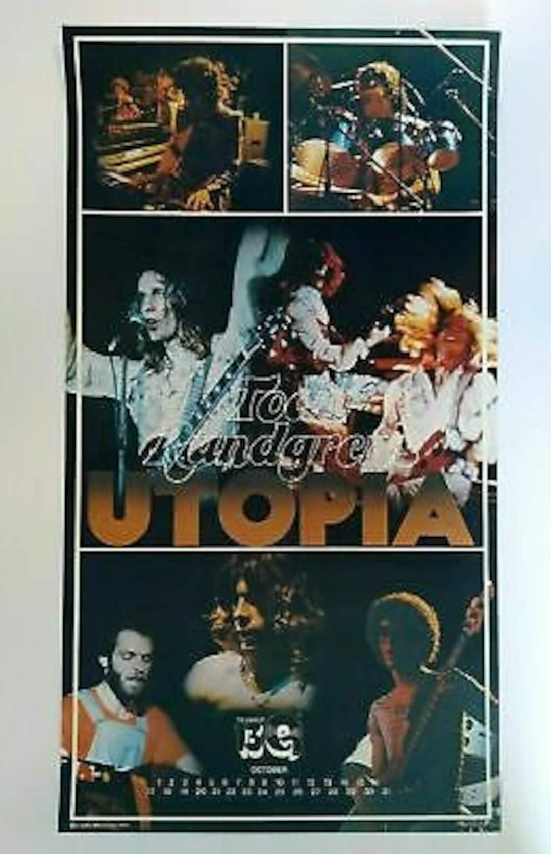Todd Rundgren Utopia Band Poster Original 1975 Prog Rock Music - Etsy