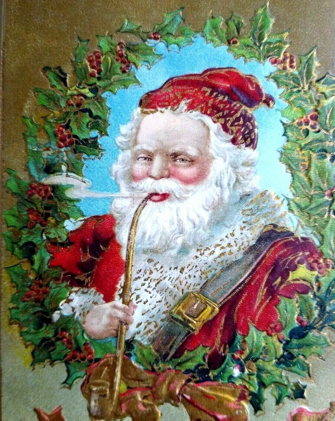 Santa Smoking Pipe