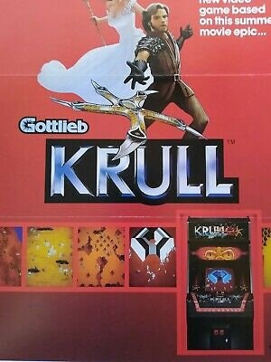 Krull Arcade FLYER Original 1983 Video Game Movie Art Print - Etsy