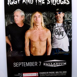 Iggy and the Stooges Punk Rock Music Postcard Concert Promo Palladium ...