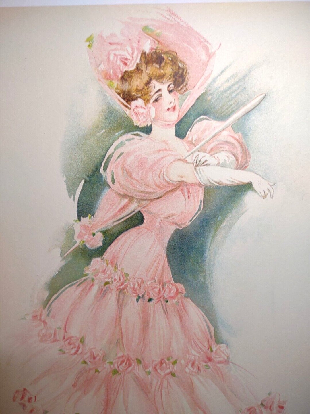 Victorian Art Print New York Show Girl Maud Stumm Litho 1907 - Etsy