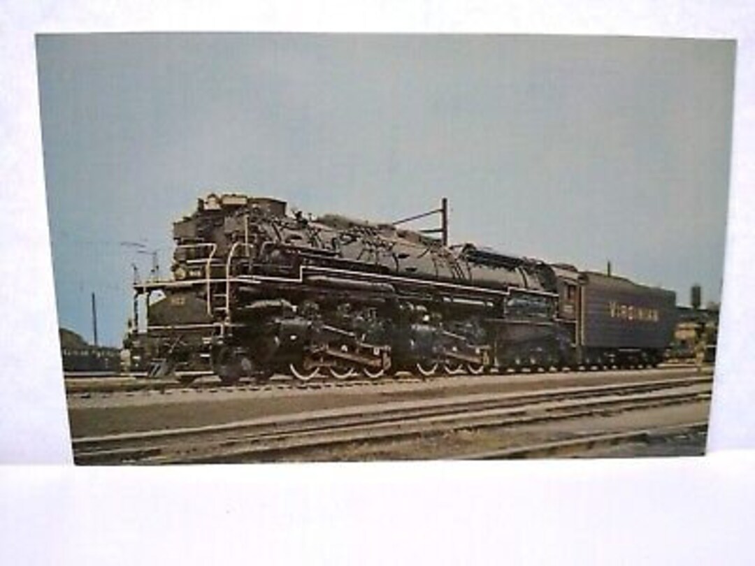Railroad Postcard Virginian 903 Locomotive Steam Train Audio Visual ...