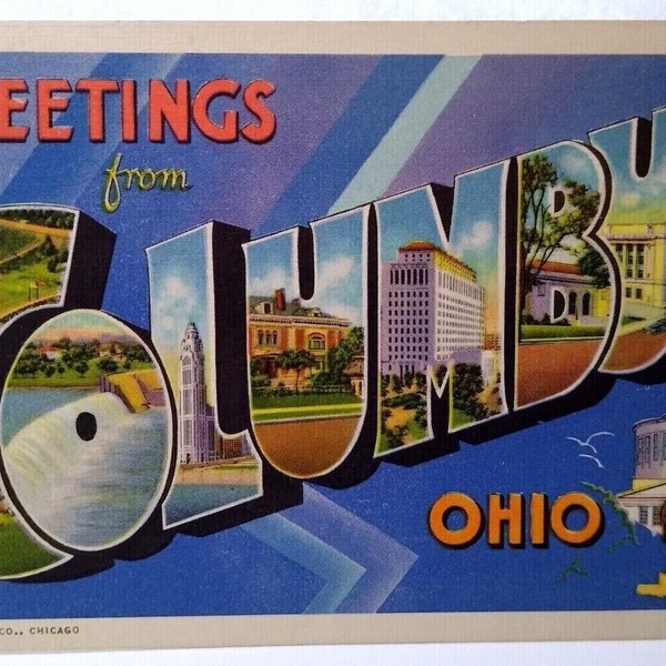 Postcards Ohio - Etsy