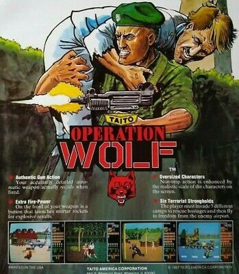 Operation Wolf Arcade for sale | Only 4 left at -70%