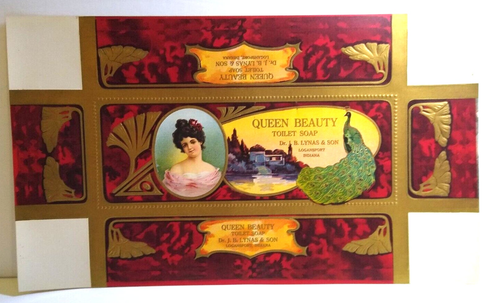 Queen Beauty Toilet Soap Box Label Artwork Victorian Lady - Etsy