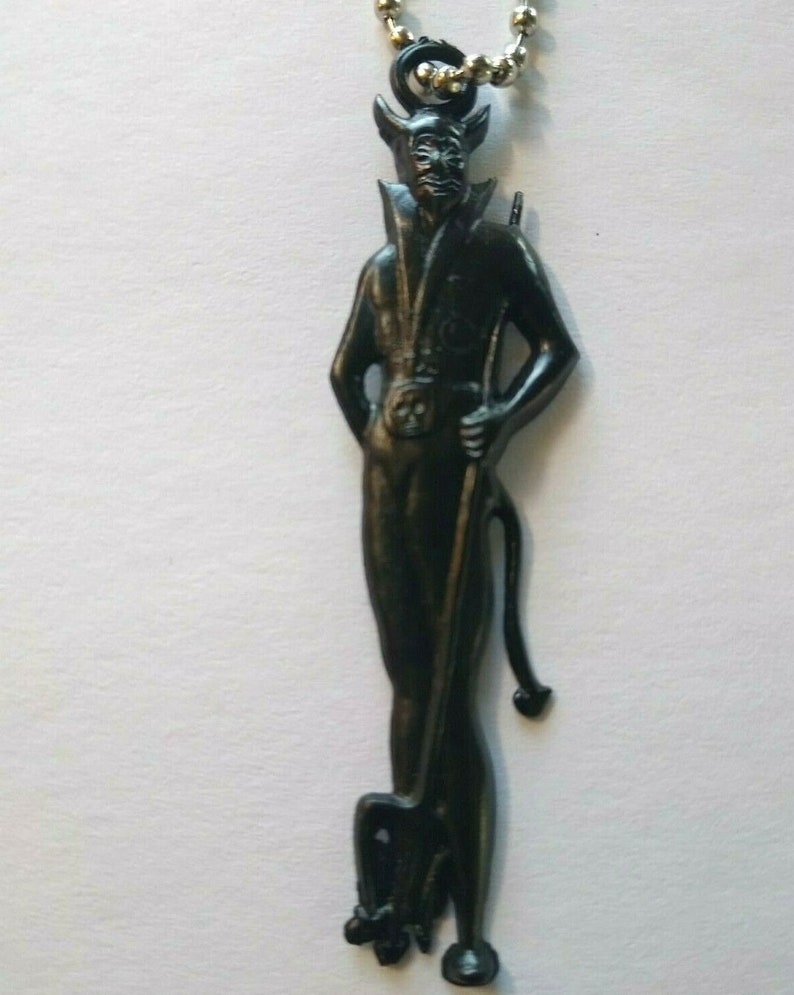 Vintage Halloween Plastic Devil Satan Keychain Goth Cool Dead - Etsy