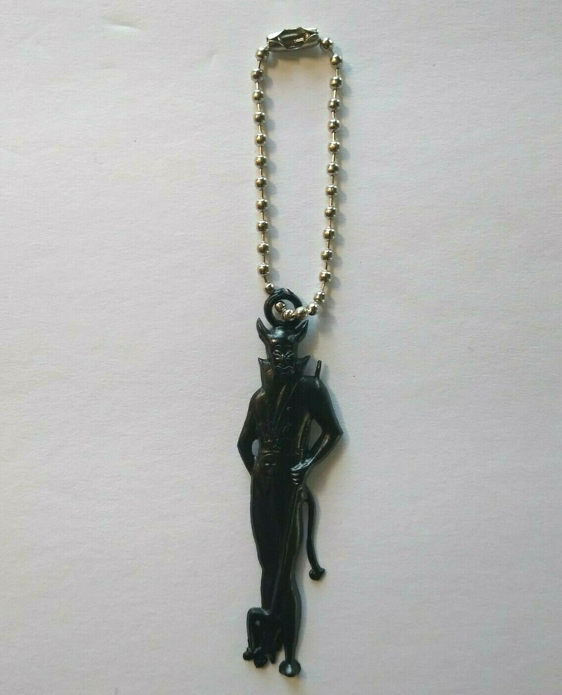Vintage Halloween Plastic Devil Satan Keychain Goth Cool Dead - Etsy