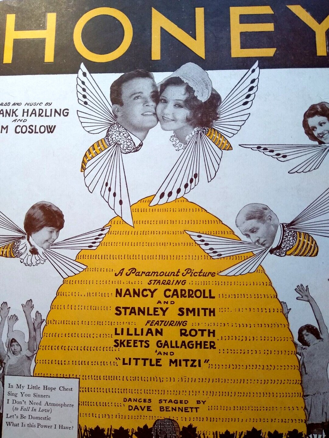 Honey Bees Sing You Sinners Anthropomorphic Bug People Sheet Music 1930 ...