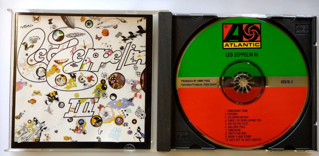 Led Zeppelin III CD Album Hard Classic Rock Atlantic 075678267826 Green ...