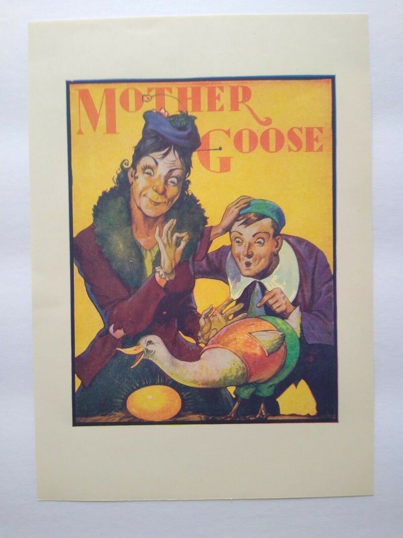 Mother Goose Theatre Show Mini Poster Print 1930's - Etsy