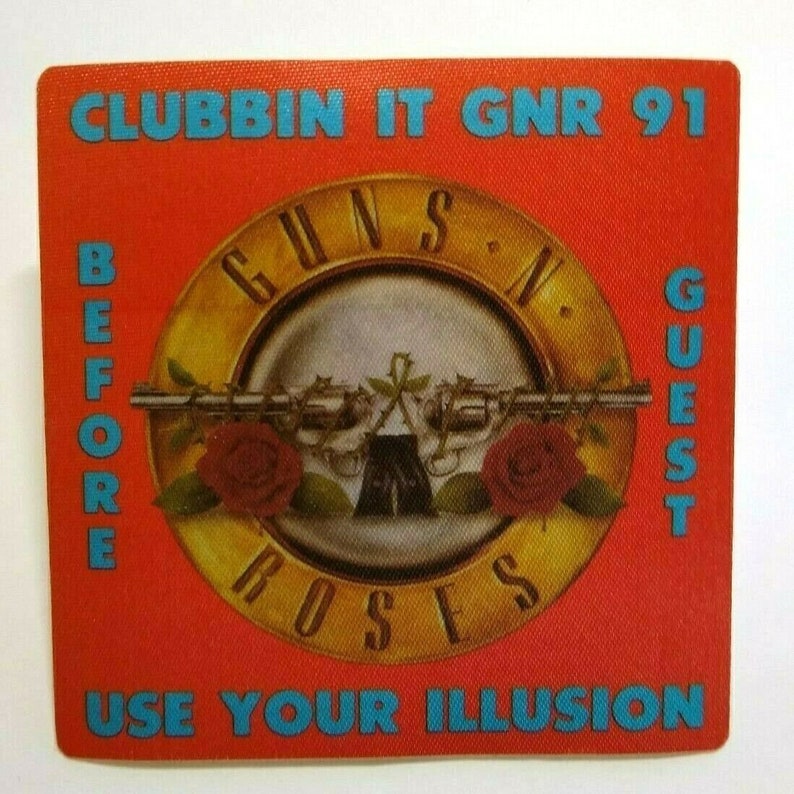 Guns N Roses Use Your Illusion Backstage Pass Original 1991 - Etsy
