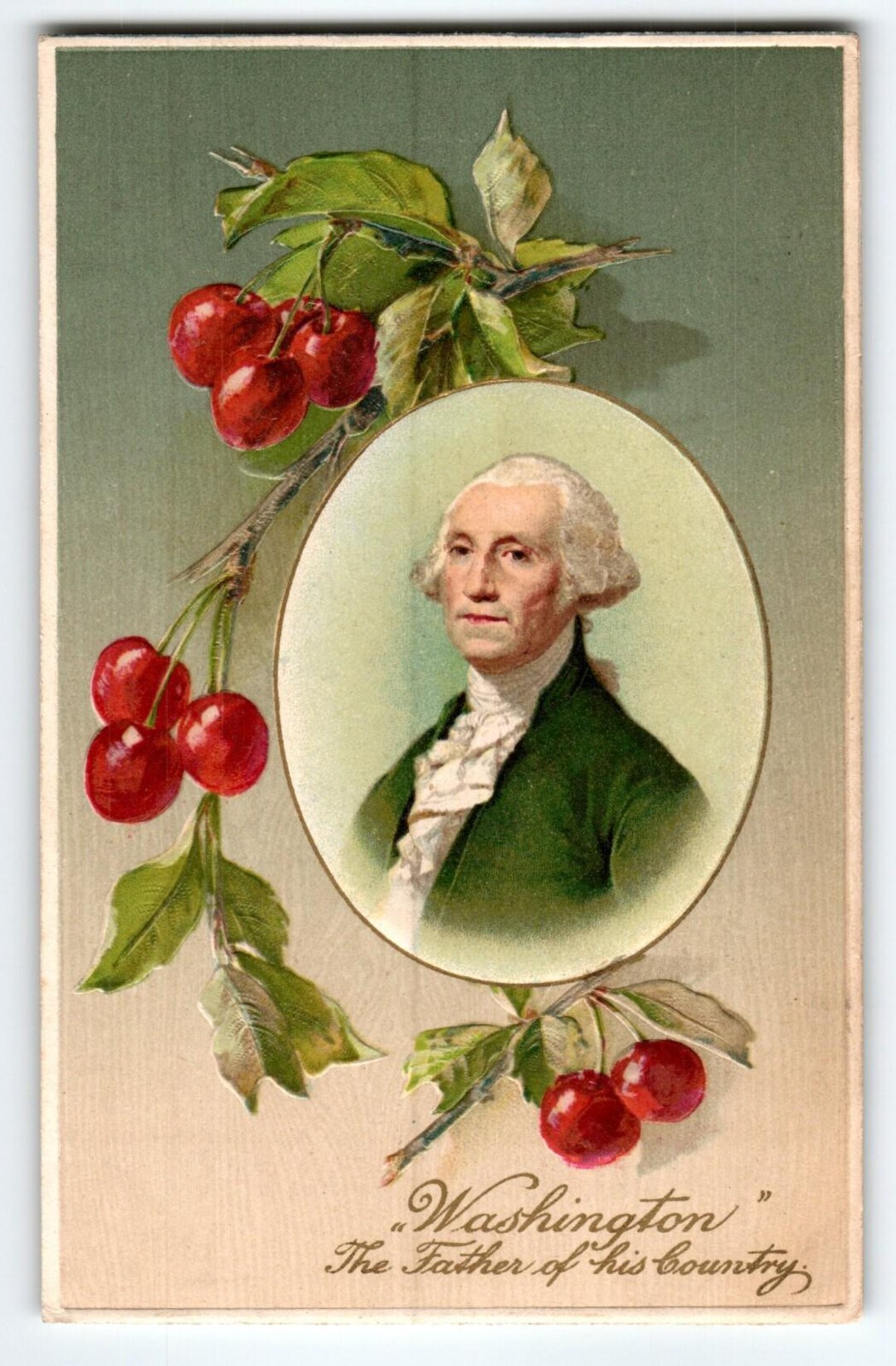George Washington the Father of His Country Postcard John Winsch Back ...
