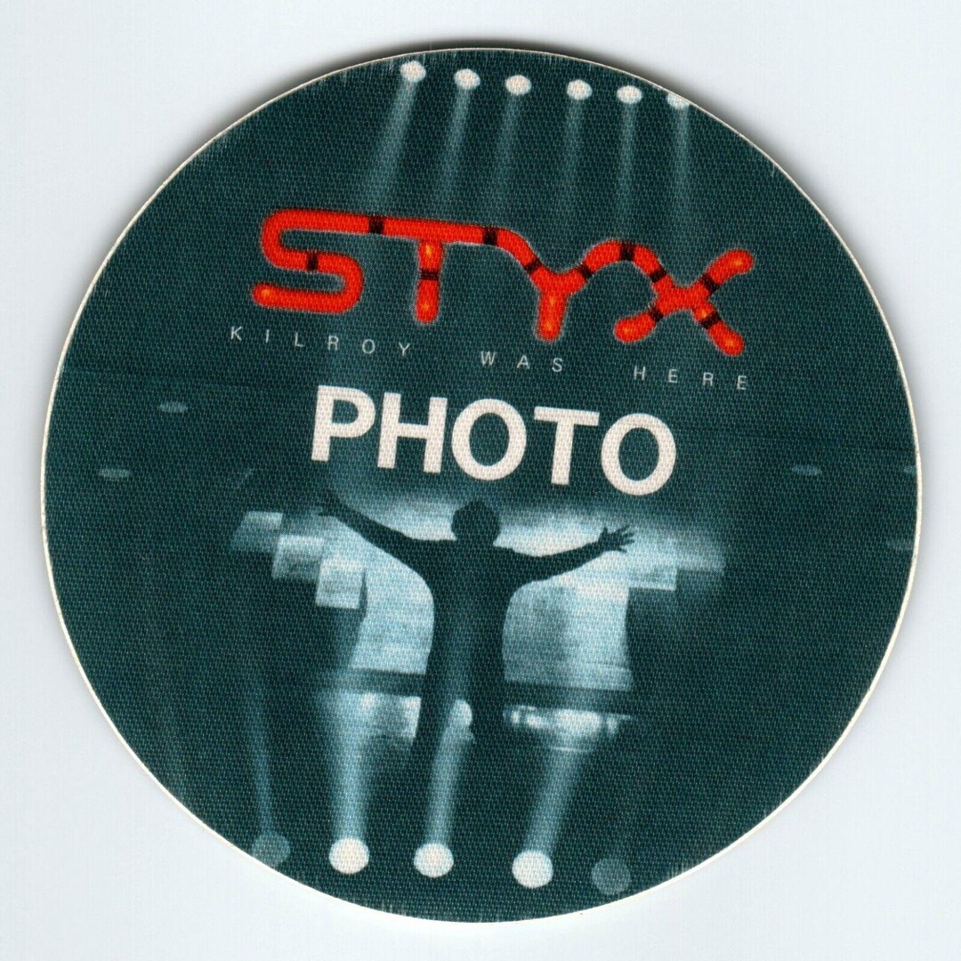 Styx Kilroy Was Here Backstage Pass Original 1984 Rock Concert Roboto ...