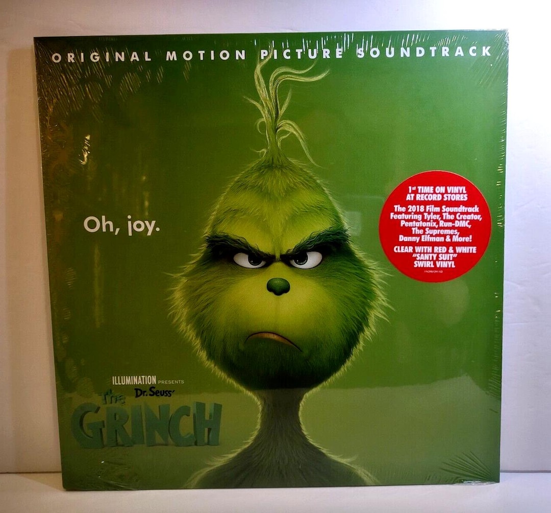 Dr. Seuss the Grinch Movie Soundtrack Vinyl LP Record Album Santy Suit ...