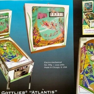 Atlantis Pinball Machine Art Collage Ready to Frame Underwater - Etsy