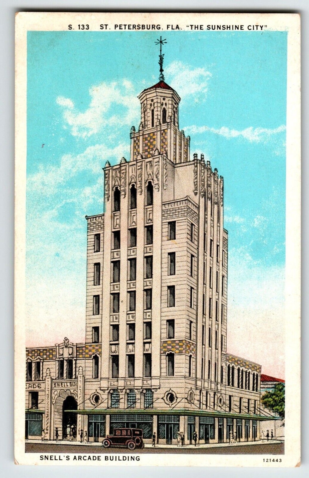 Snells Arcade Building St Petersburg Florida Postcard Unposted - Etsy