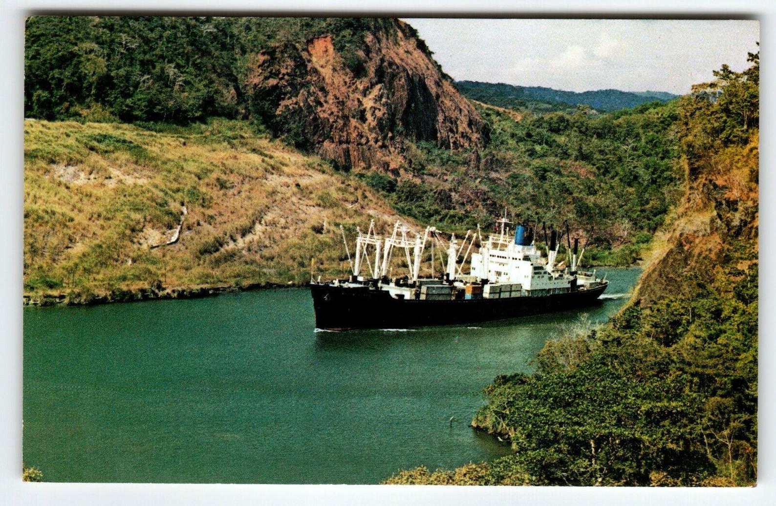 Prudential Lines Ship Boat Postcard Panama Canal Chrome Mike Roberts ...