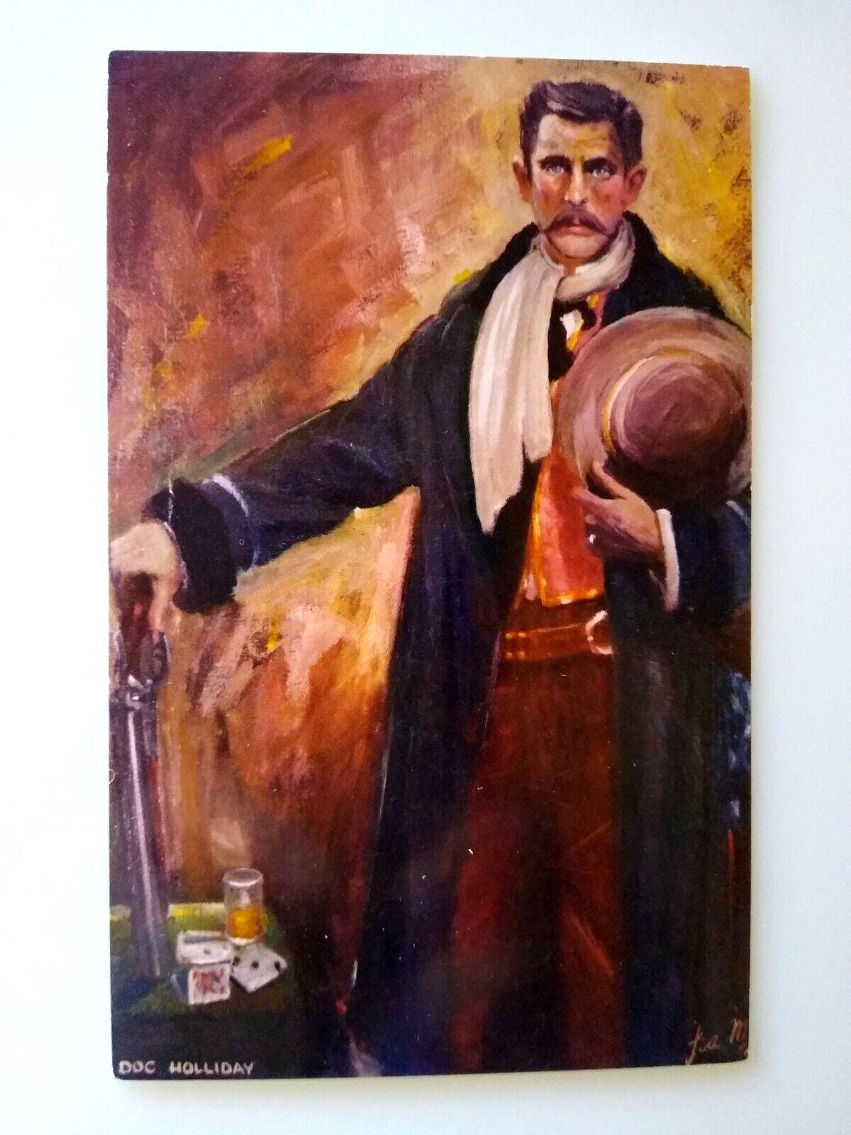 Doc Holiday Famous Western Cowboy Gunslinger Postcard Unused Vintage ...