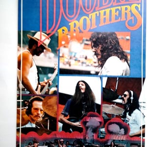 Doobie Brothers Band Wall Poster Original 1975 Classic Rock Music ...