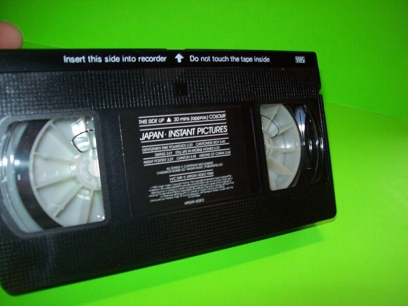 Japan VHS Instant Pictures Video Tape PAL System 1984 David - Etsy