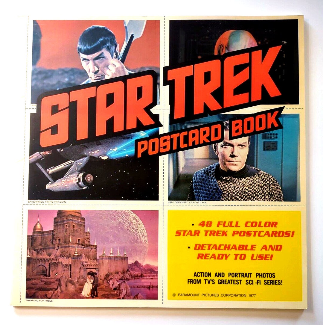 Star Trek Postcard Book 1977 Original Large 12 X - Etsy