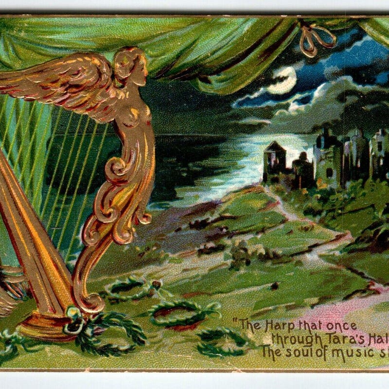 Harp Vintage Postcards - Etsy