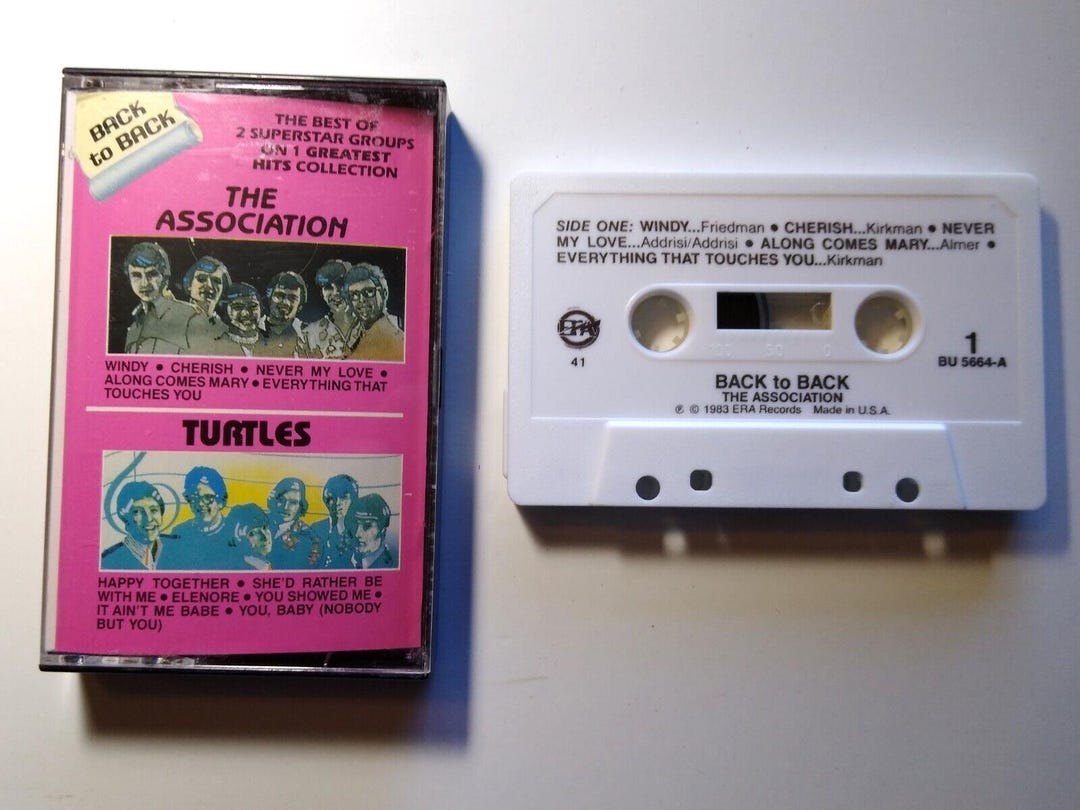 The Association the Turtles Back to Back Collection Cassette Tape 1960s ...