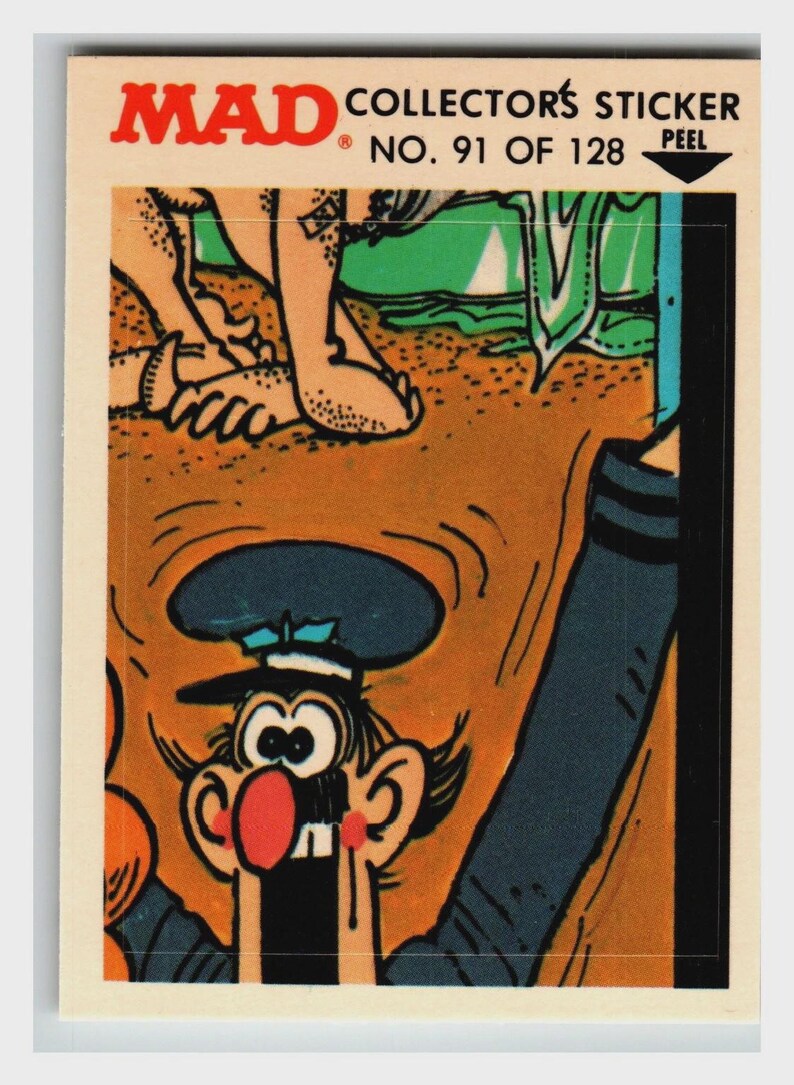 MAD Collectors Sticker No. 91 of 128 1983 EC Publications - Etsy