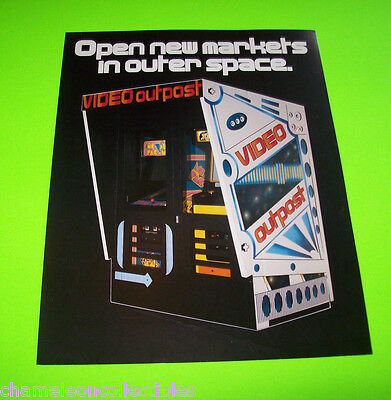 Video Game Outpost Arcade FLYER Original 1980s Paper Art Print - Etsy
