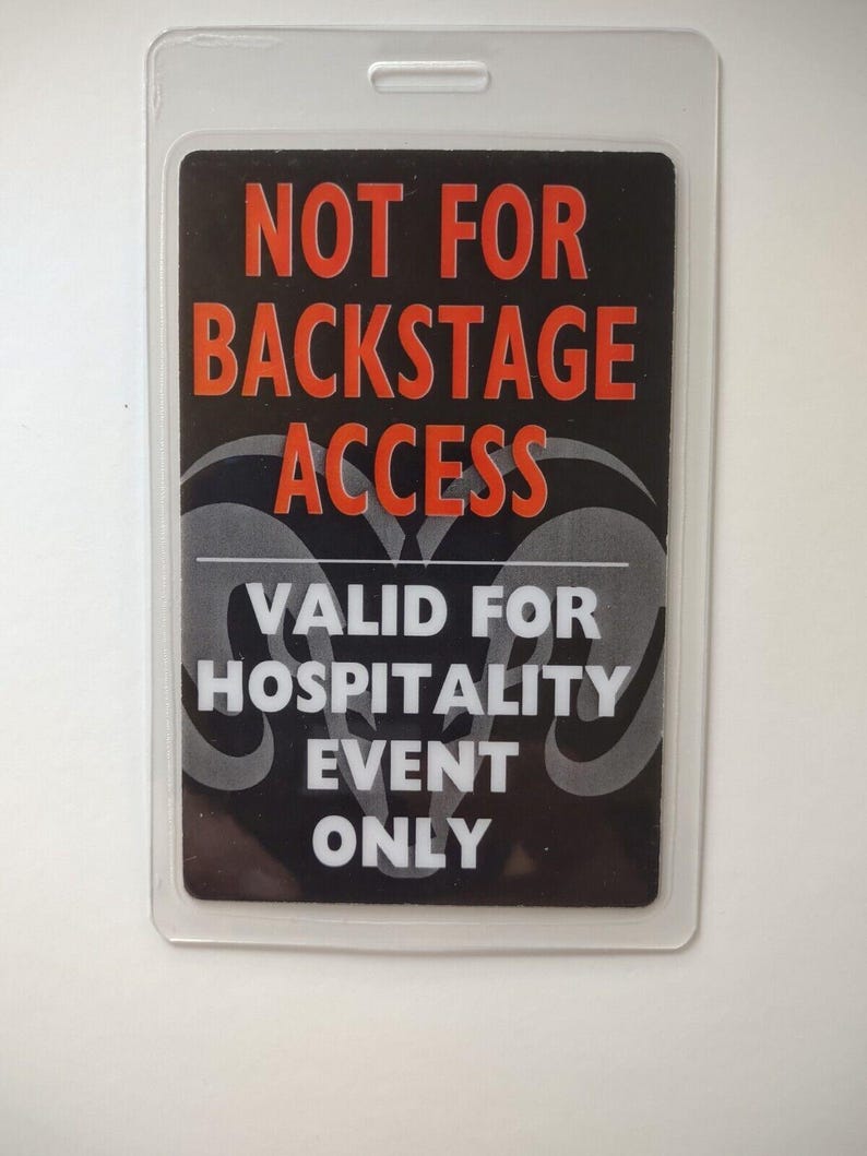 Aerosmith Plastic Laminated Concert Event Pass VIP Not for Backstage ...