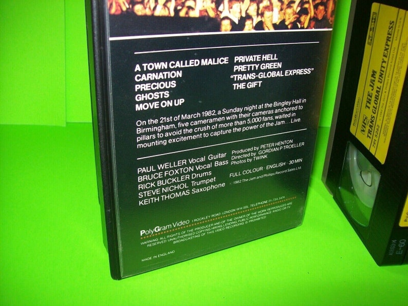 The Jam VHS Trans Global Unity Express 1982 Video Tape PAL New - Etsy