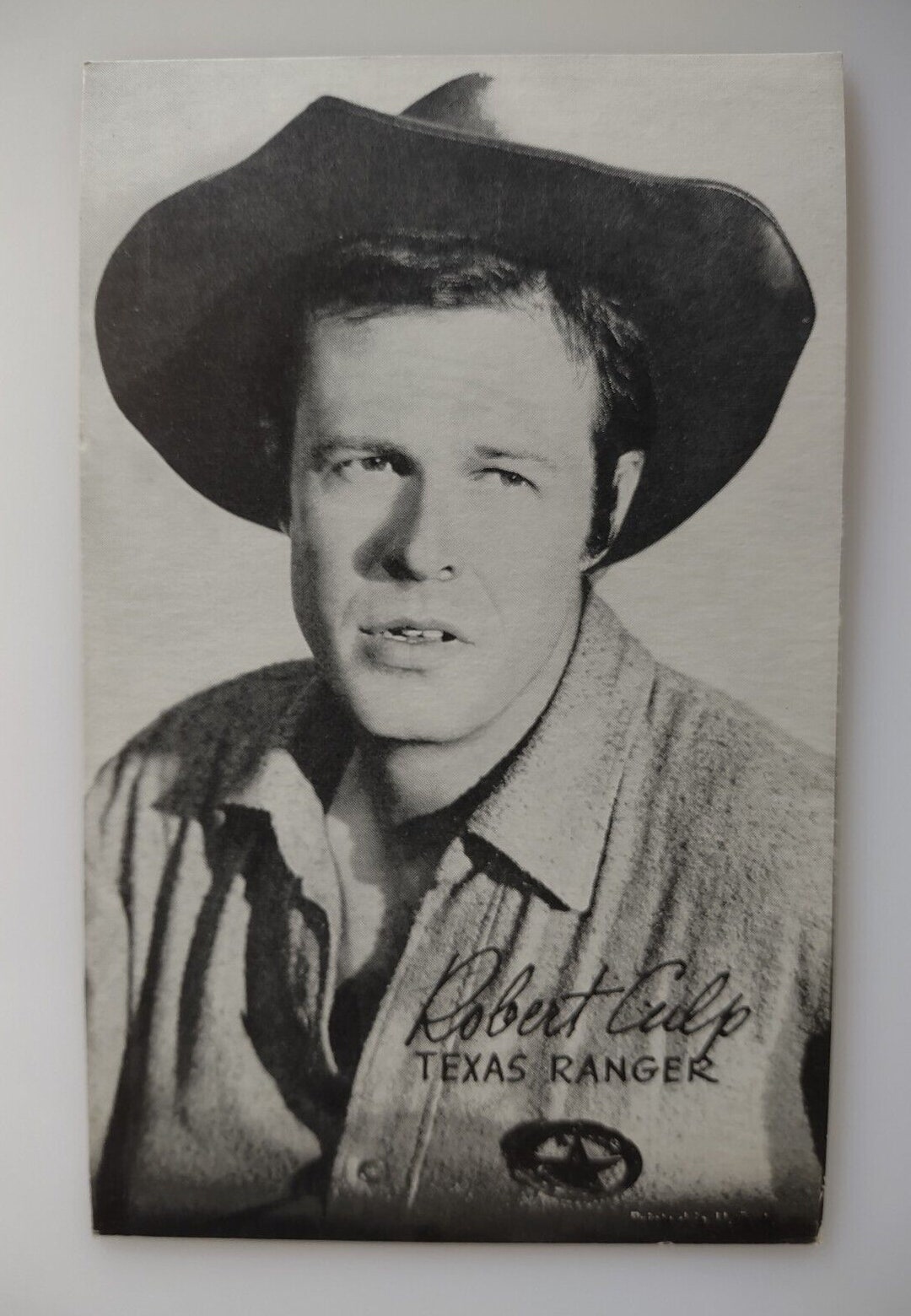 Robert Culp Texas Ranger Trade Card Actor Arcade Card Original Exhibit ...