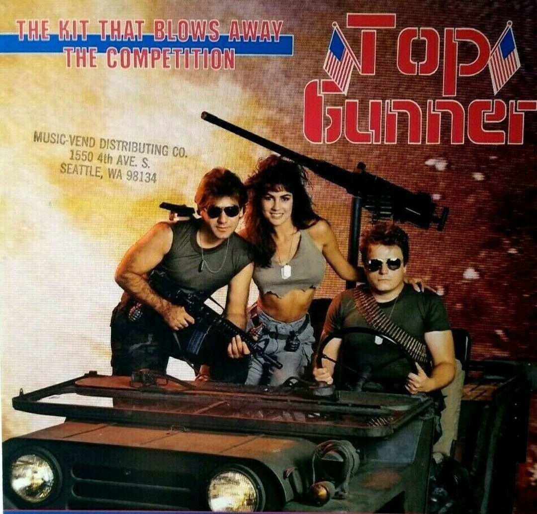 Top Gunner Arcade Flyer Original 1986 Video Game Combat - Etsy