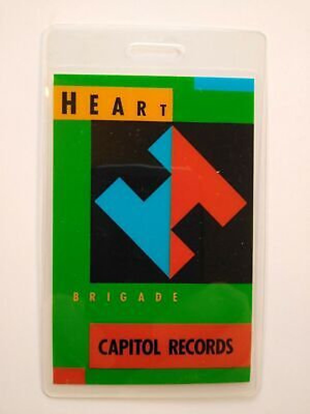 Heart Brigade Backstage Pass Original 1990 Rock Pop Music Concert Tour ...