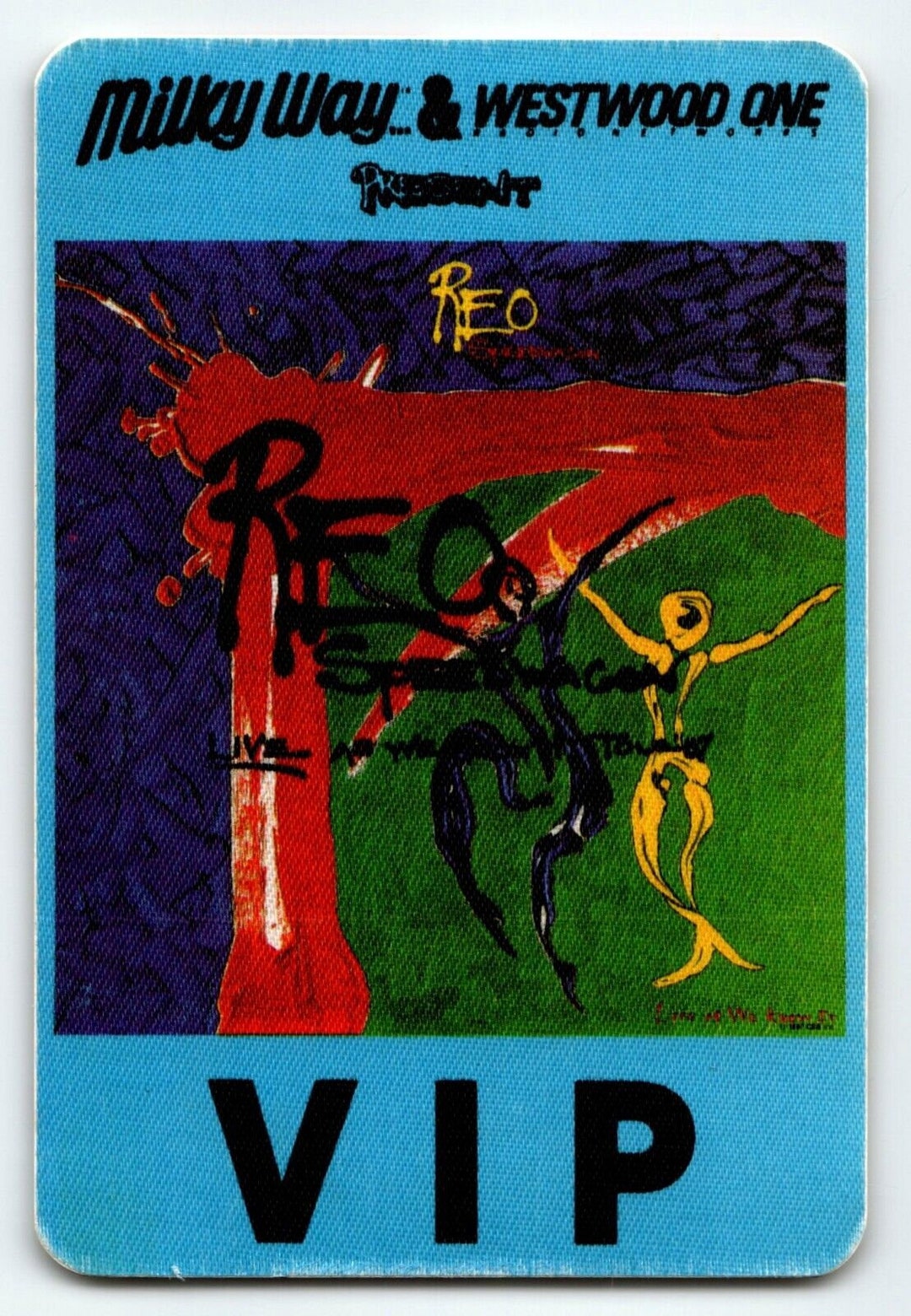 REO Speedwagon VIP Backstage Pass Original 1987 Concert Tour Rock Music ...