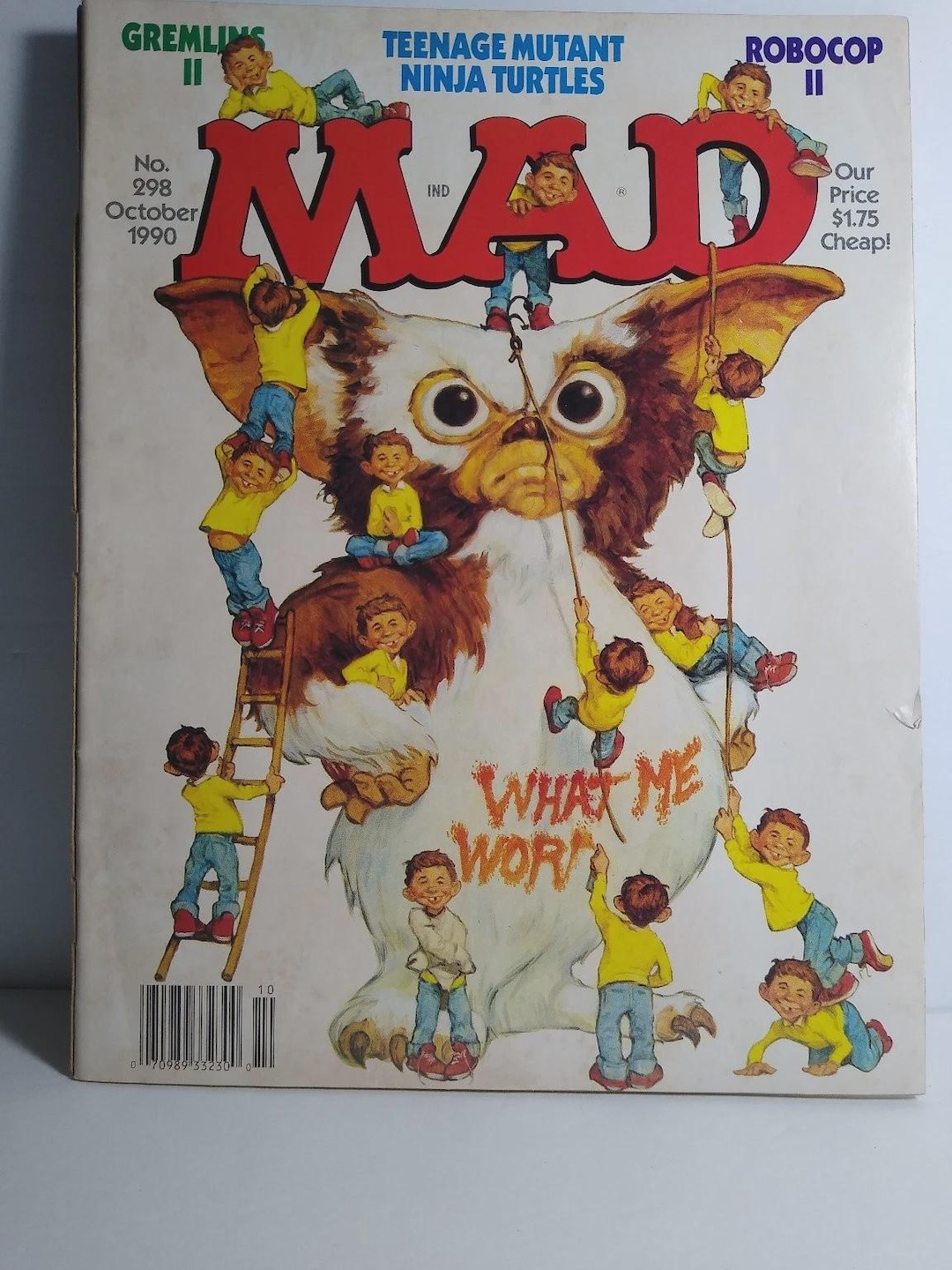 MAD Magazine #298 1990 Gremlins Gizmo TMNT Comic Book Vintage Humor ...