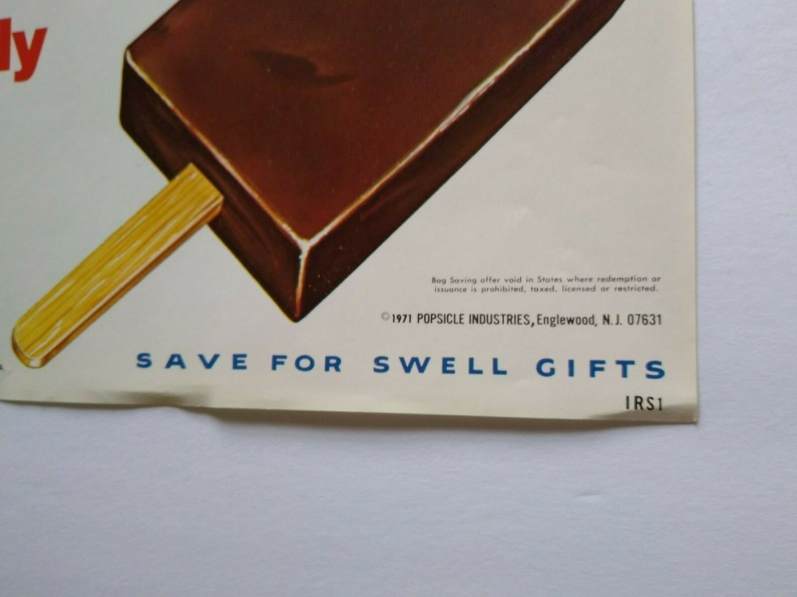 Refresho Ice Cream Bar Vintage 1971 Paper Sign With NASA | Etsy