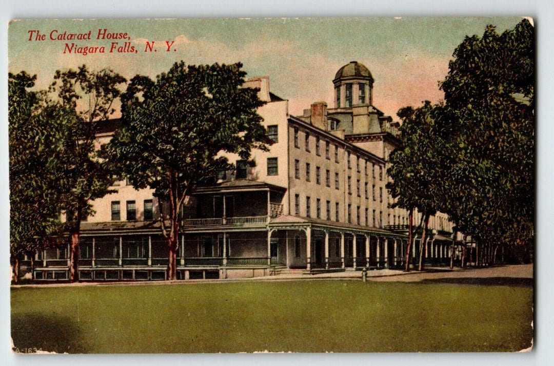 The Cataract House Building Niagara Falls New York Postcard Unposted ...