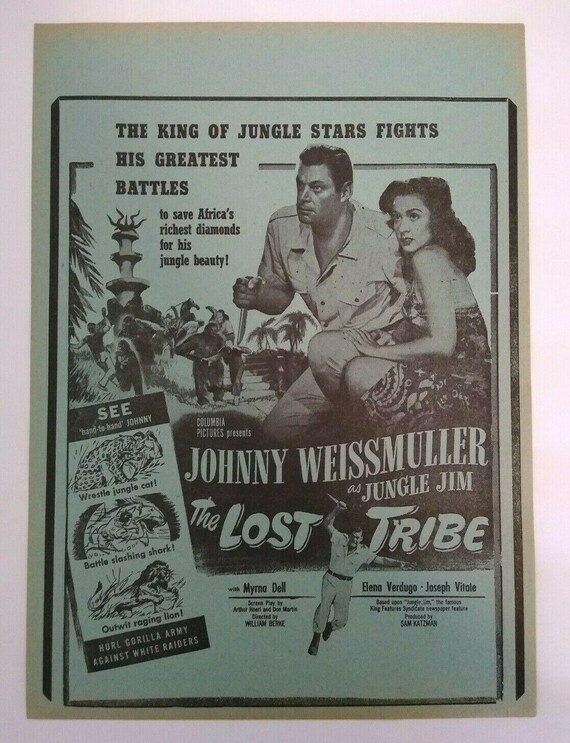 Johnny Weissmuller Jungle Jim JUNGLE MAN EATERS Movie Still 5 Jungle
