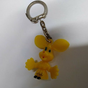 Topo Gigio Figure Keychain Ed Sullivan Show Yellow Mouse - Etsy