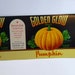 Golden Glow Brand Pumpkin Vegetable Can Label Halloween - Etsy