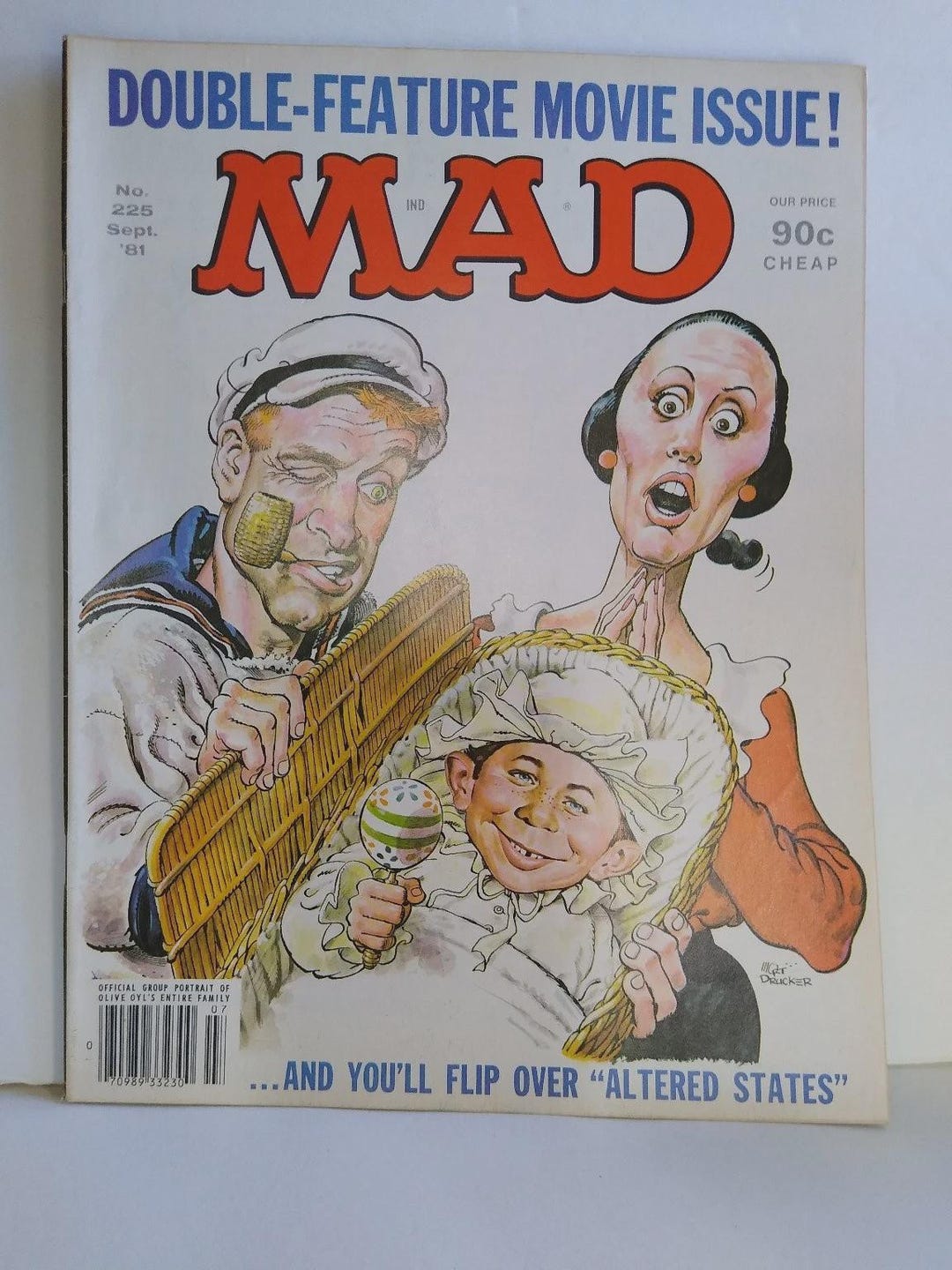 MAD Magazine #225 Sept 1981 Popeye Movie Comedy Parody Spoof Comic Book ...