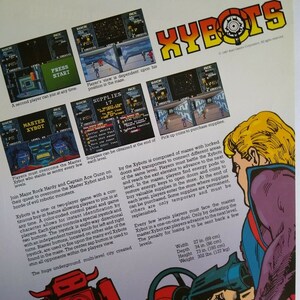 Xybots Arcade FLYER 1987 Original Video Game Space Age Robots - Etsy