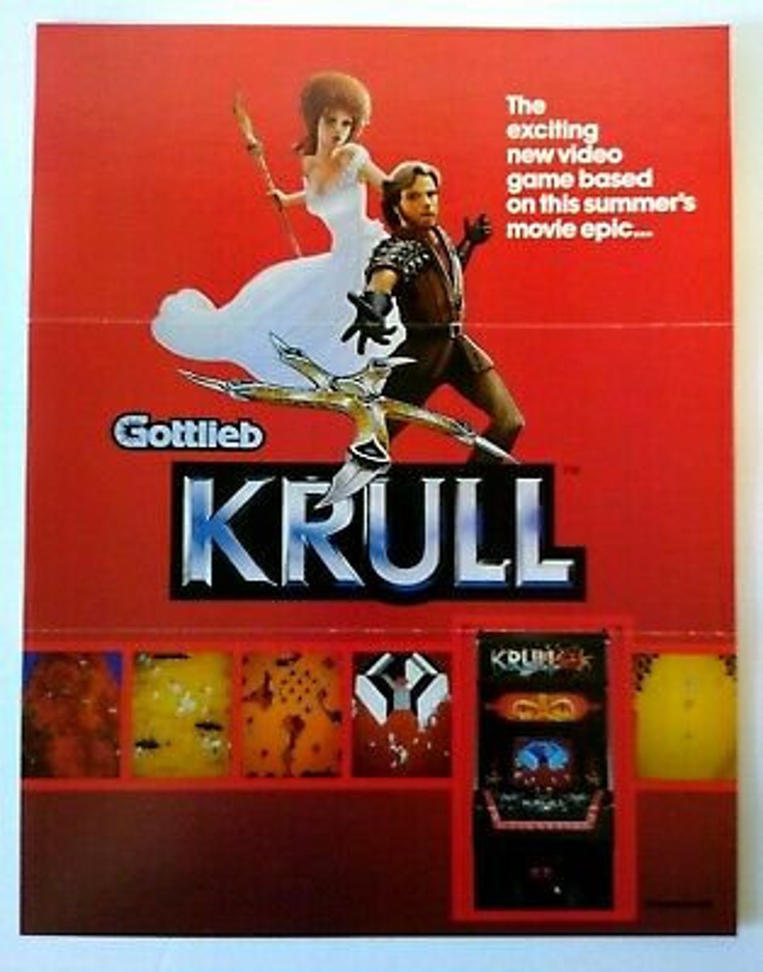 Krull Arcade FLYER Original 1983 Video Game Movie Art Print - Etsy