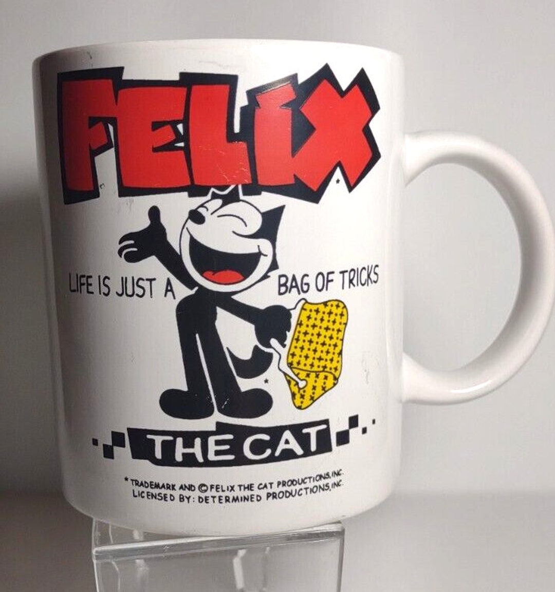 Felix the Cat Life is A Bag of Tricks Vintage Ceramic Pottery Coffee ...