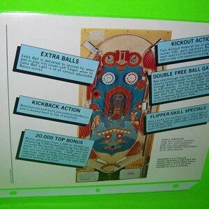 Rogo Pinball Machine Flyer Original Vintage Game Artwork - Etsy