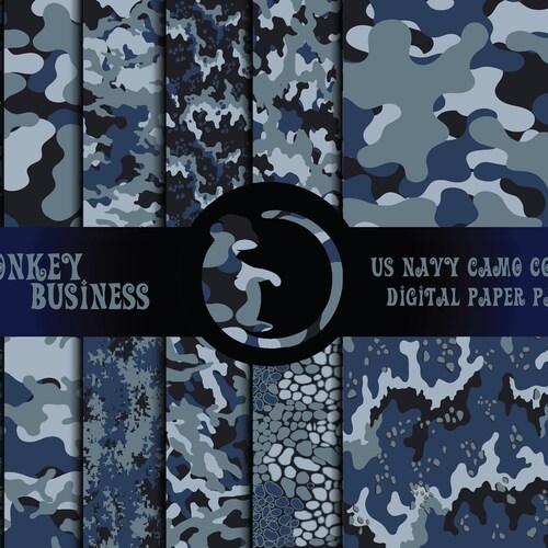 Camo Print Army Digital Paper Pack Scrapbook Papers Instant - Etsy
