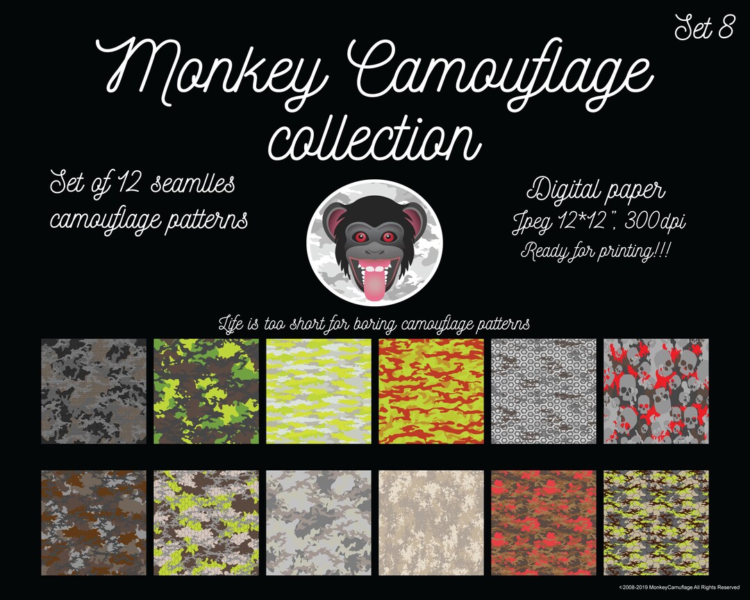 Camo Textures, JPG Files, 12inch With 12inch, 300dpi.fashionable Army ...